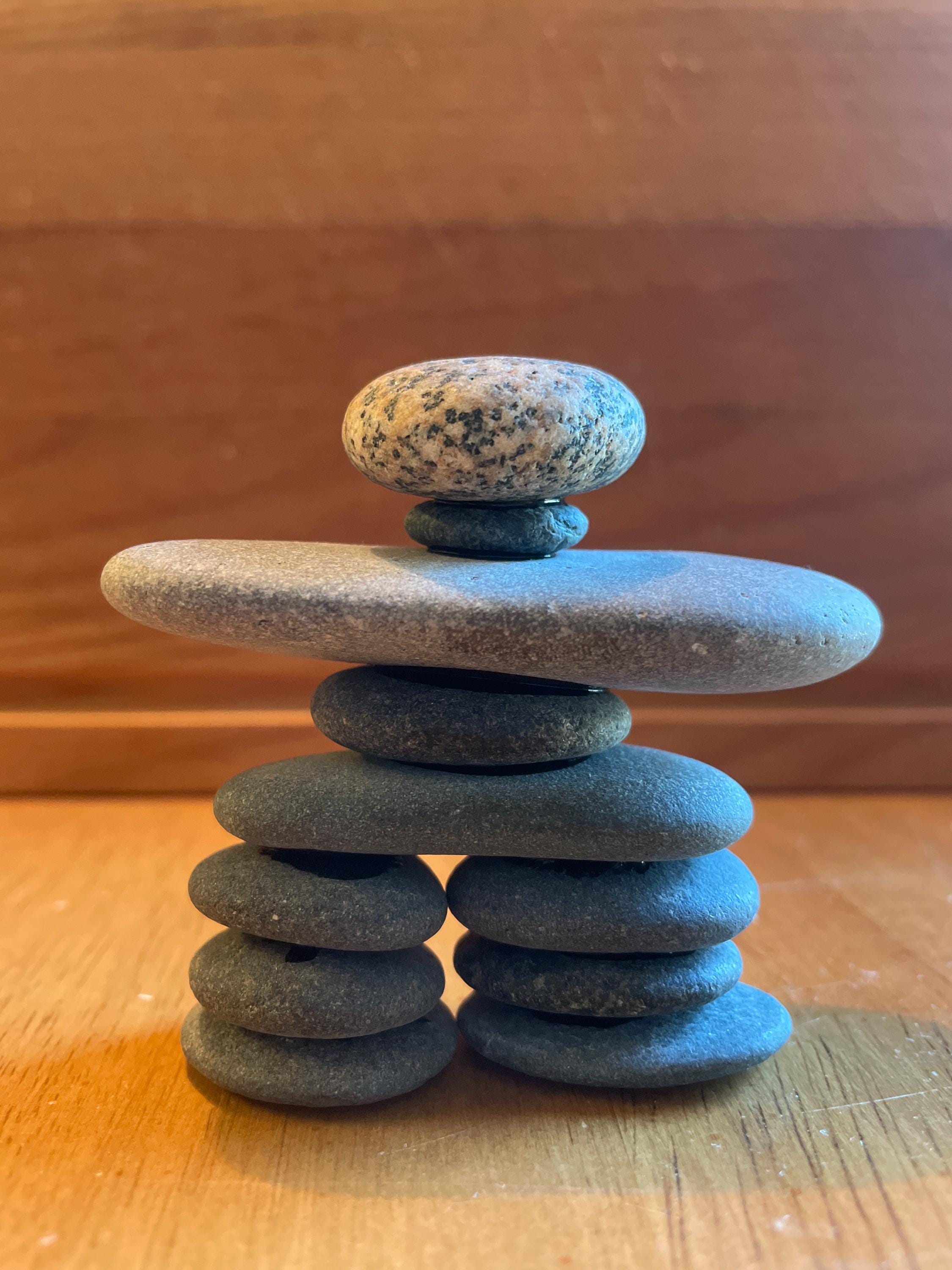 Zen Towers and Inukshuk Statues balancing Stones Made From Petoskey ...