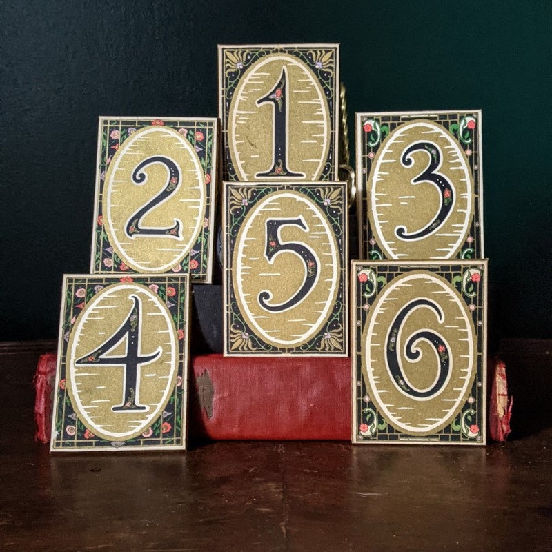 1920s Table Numbers - Etsy