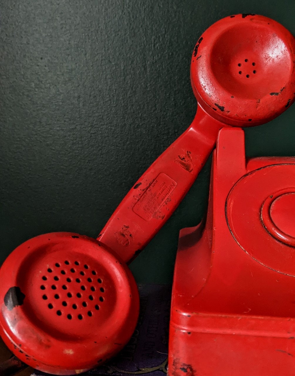 Vintage Red Hotline Telephone - Etsy