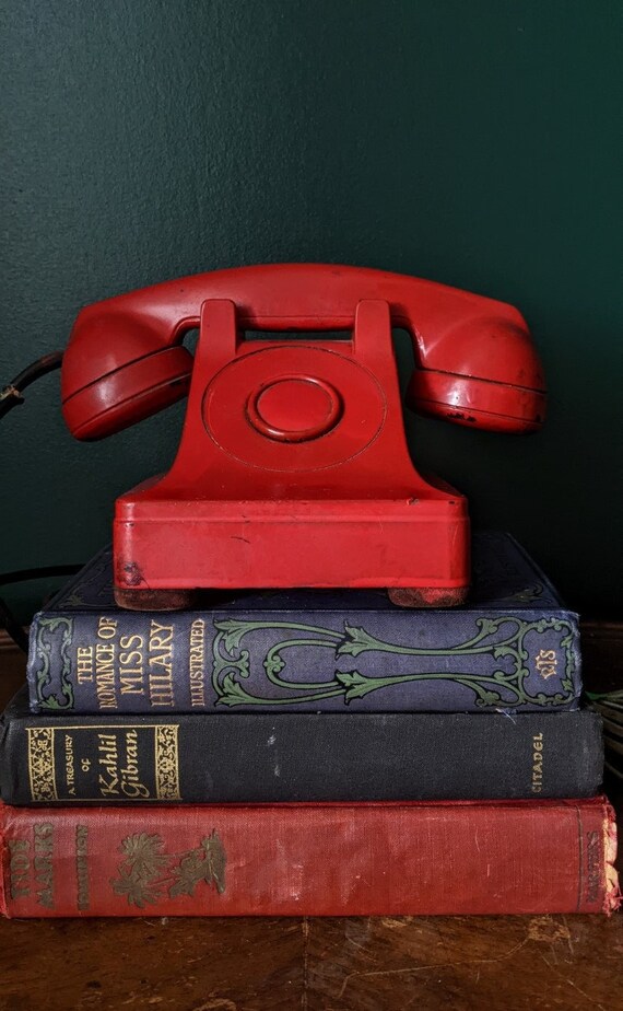 Vintage Red Hotline Telephone | Etsy