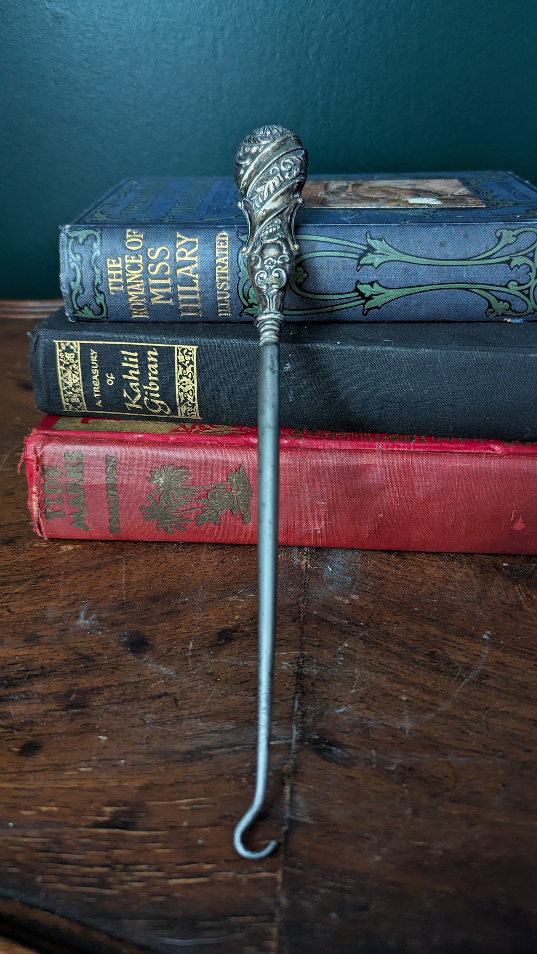 1901 Sterling Silver Button Hook - Etsy