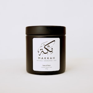 Makkah | Masjid Al Haraam | Kaaba Kiswa Scented Crackling Wood Candle ...