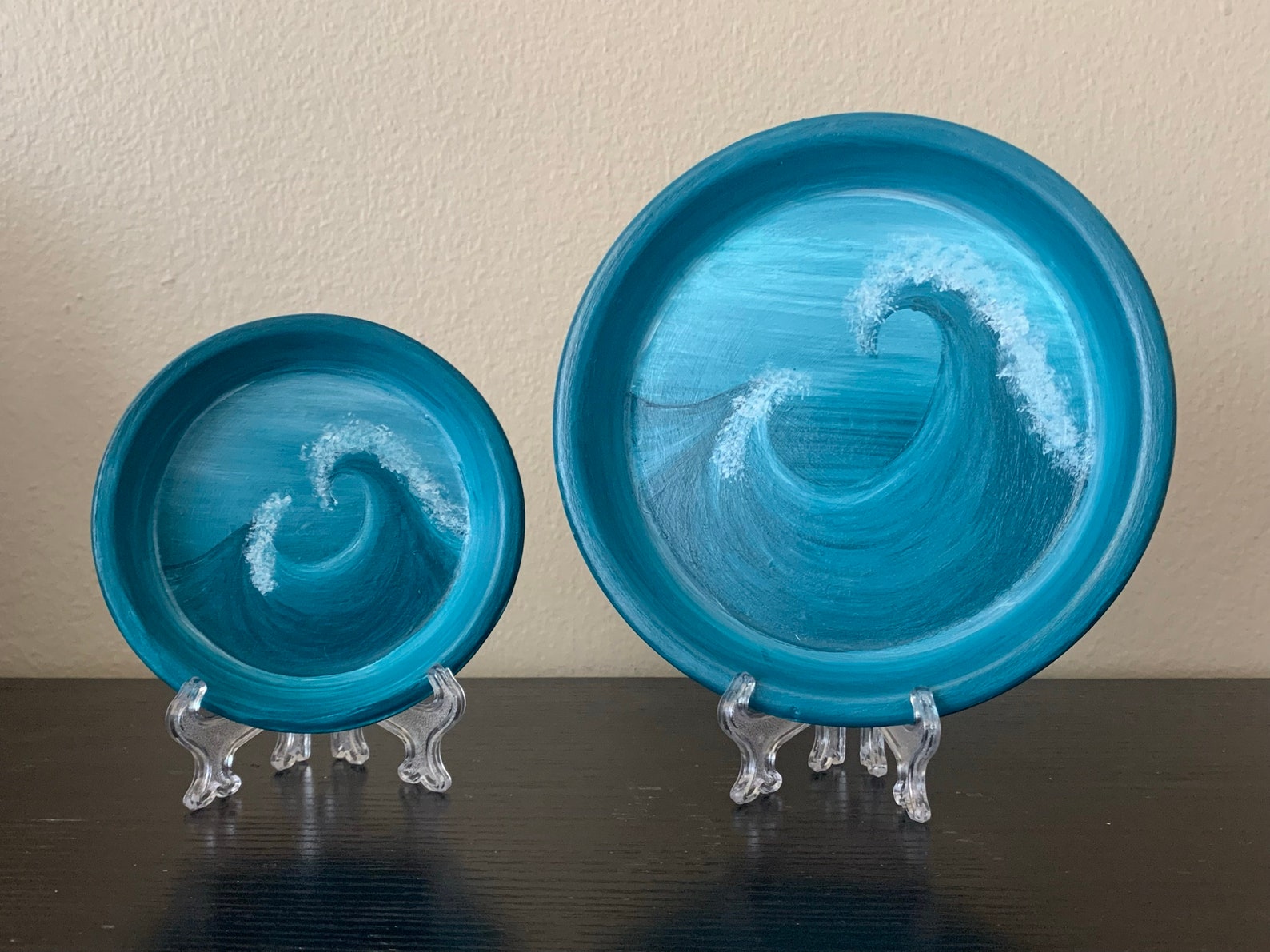 Ocean Wave Planter With Drainage Tray Custom Beach Themed - Etsy