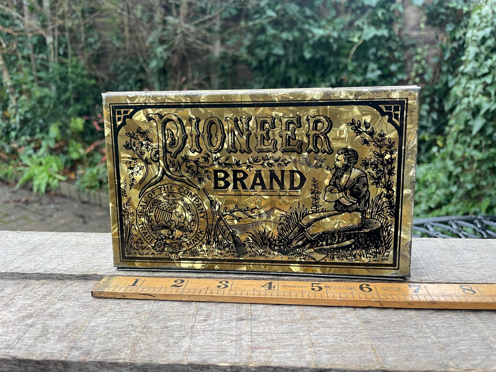 Cavendish Pioneer Brand Lumber Jack Frontier Man Tobacco Tin C1900s - Etsy