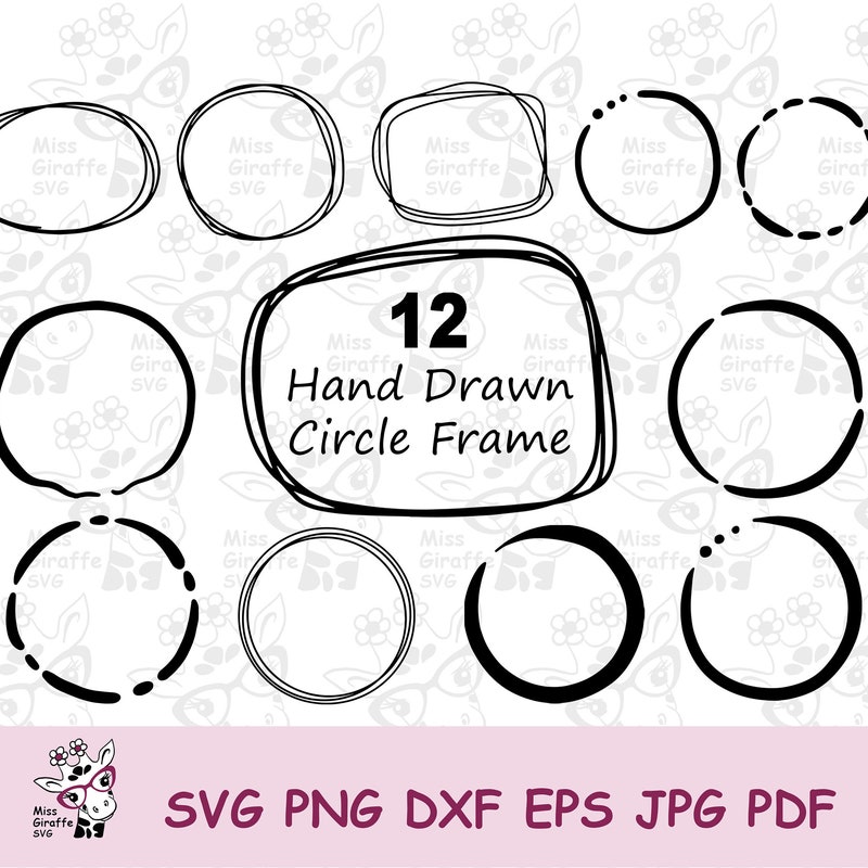 Circle Frame Svg - Etsy