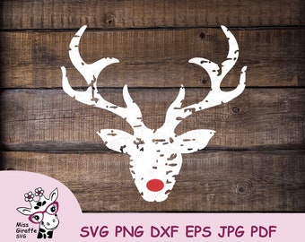 Reindeer Svg Christmas Reindeer Svg Holiday Svg Deer Cut - Etsy