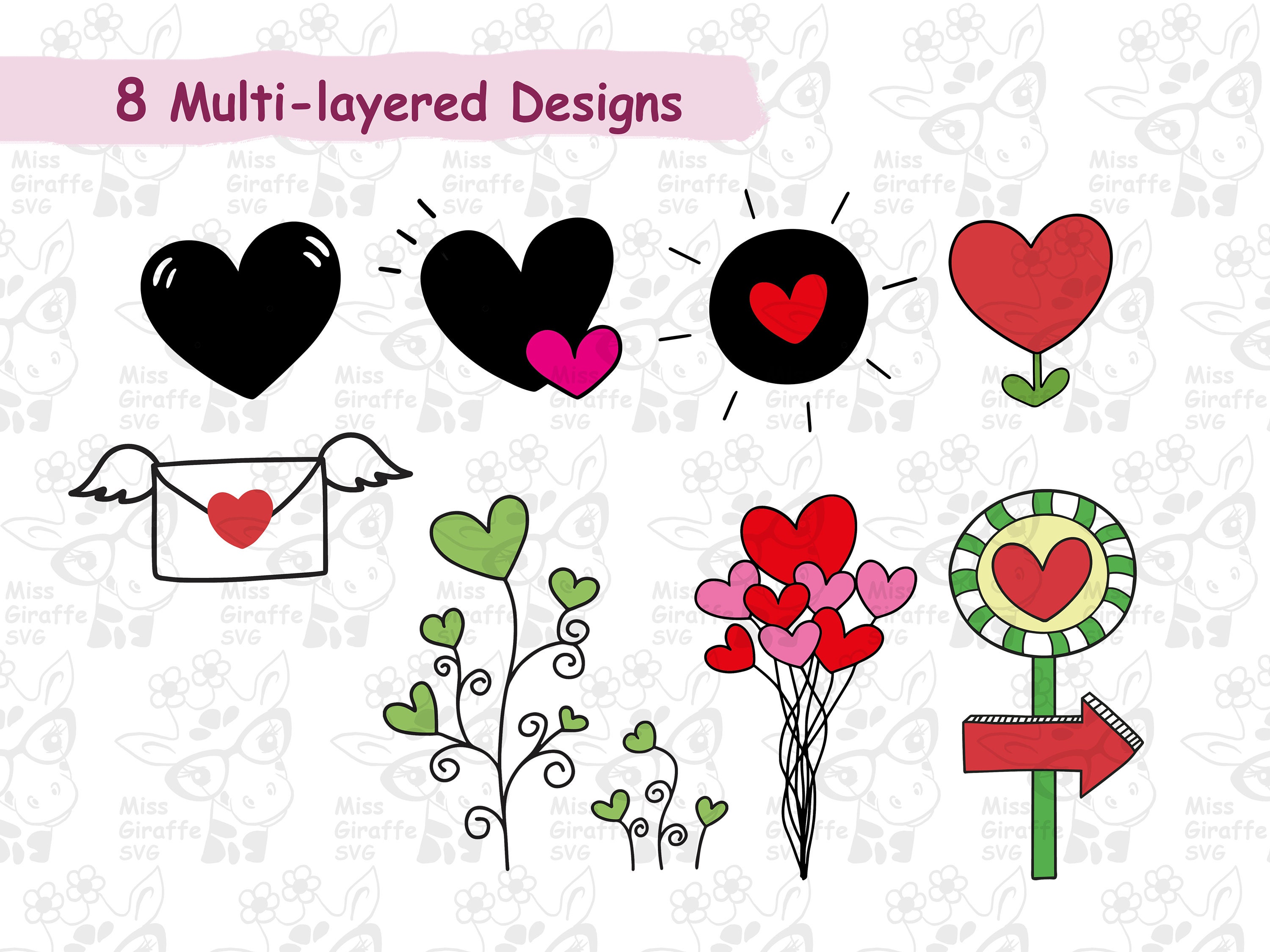 Heart SVG Files for Cricut Hand Drawn Heart Love SVG Design Doodle ...