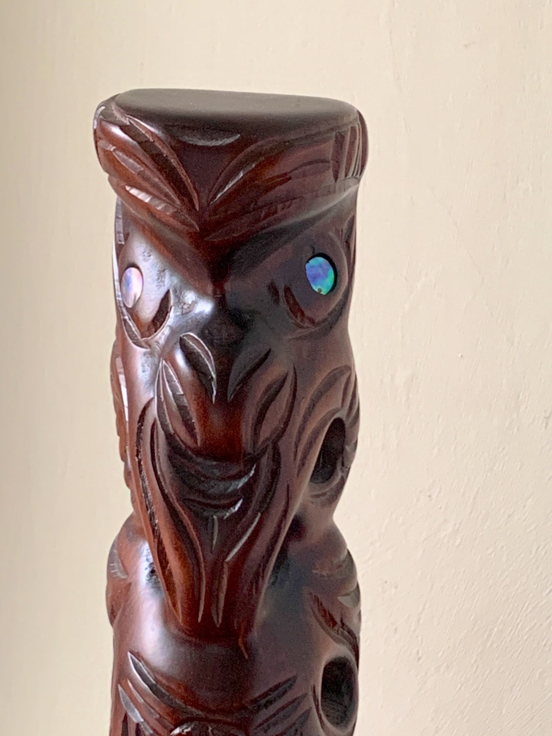 Māori Carving Whakairo Rakau Manaia Carved Wooden Totem - Etsy