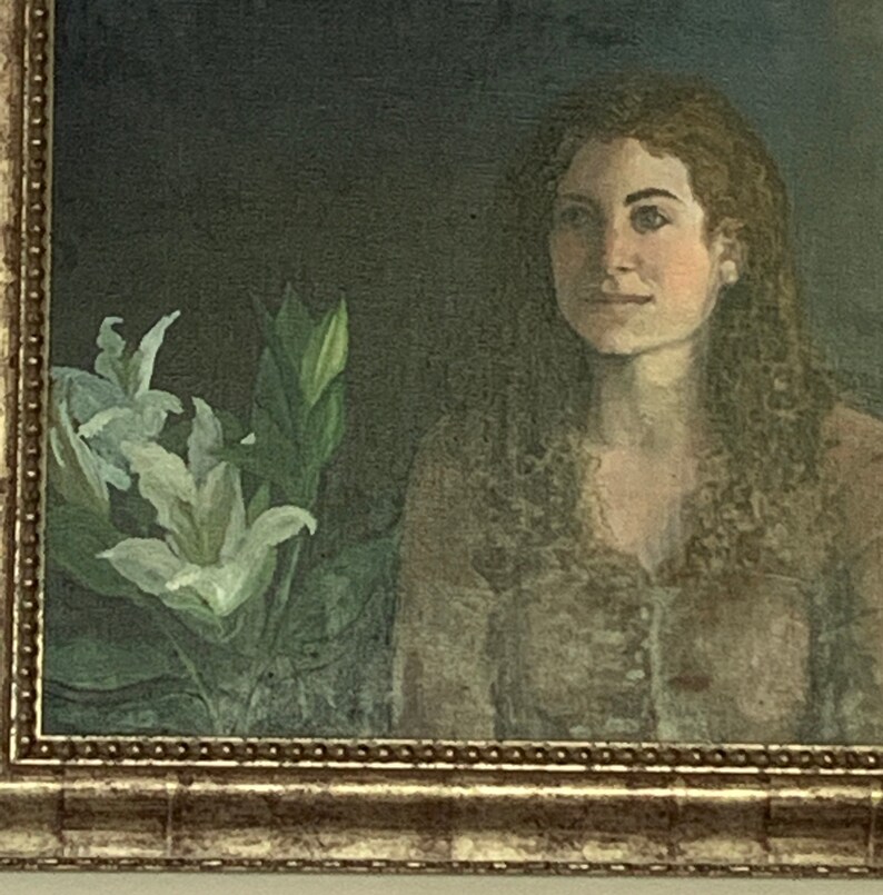 Anna B. Mccoy 𝘓𝘪𝘭𝘺 American Framed Portrait 31 1/4x43 1/4 - Etsy