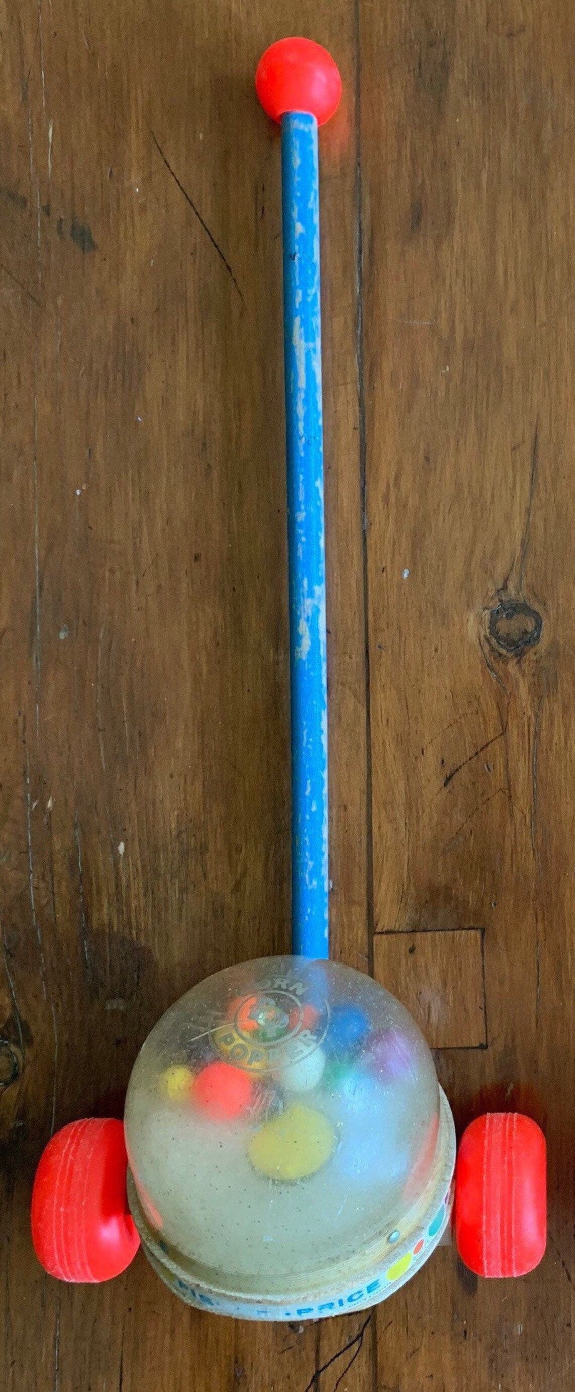 Original 1960s Fisher Price Corn Popper Push Toy Toddler Baby | Etsy