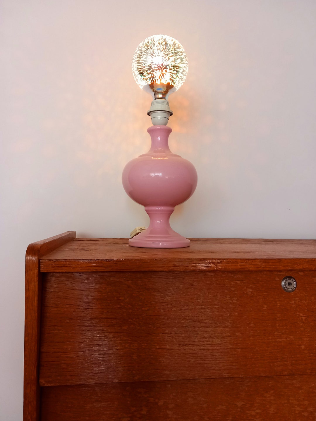 Pink Table Lamp - Etsy