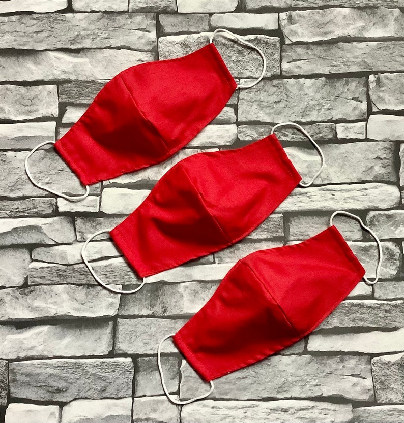 Face Mask Red Face Mask Washable Face Mask Same Day - Etsy