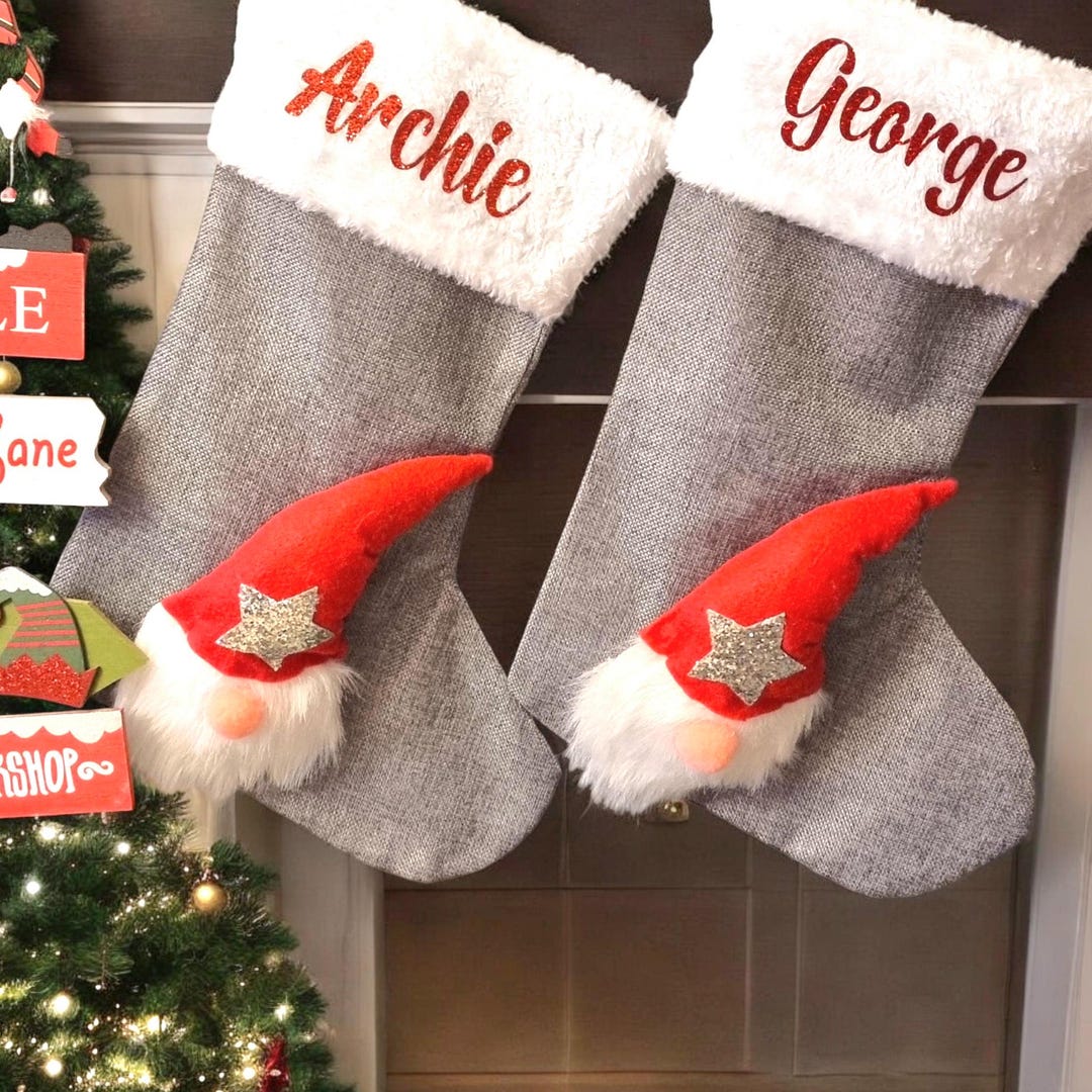 Personalised Christmas Stocking With 3D Gonk Character - Etsy