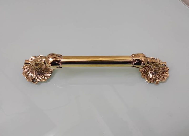 10 Solid Brass Artistic Antique Style HANDCRAFTED Door Drawer HANDLES ...