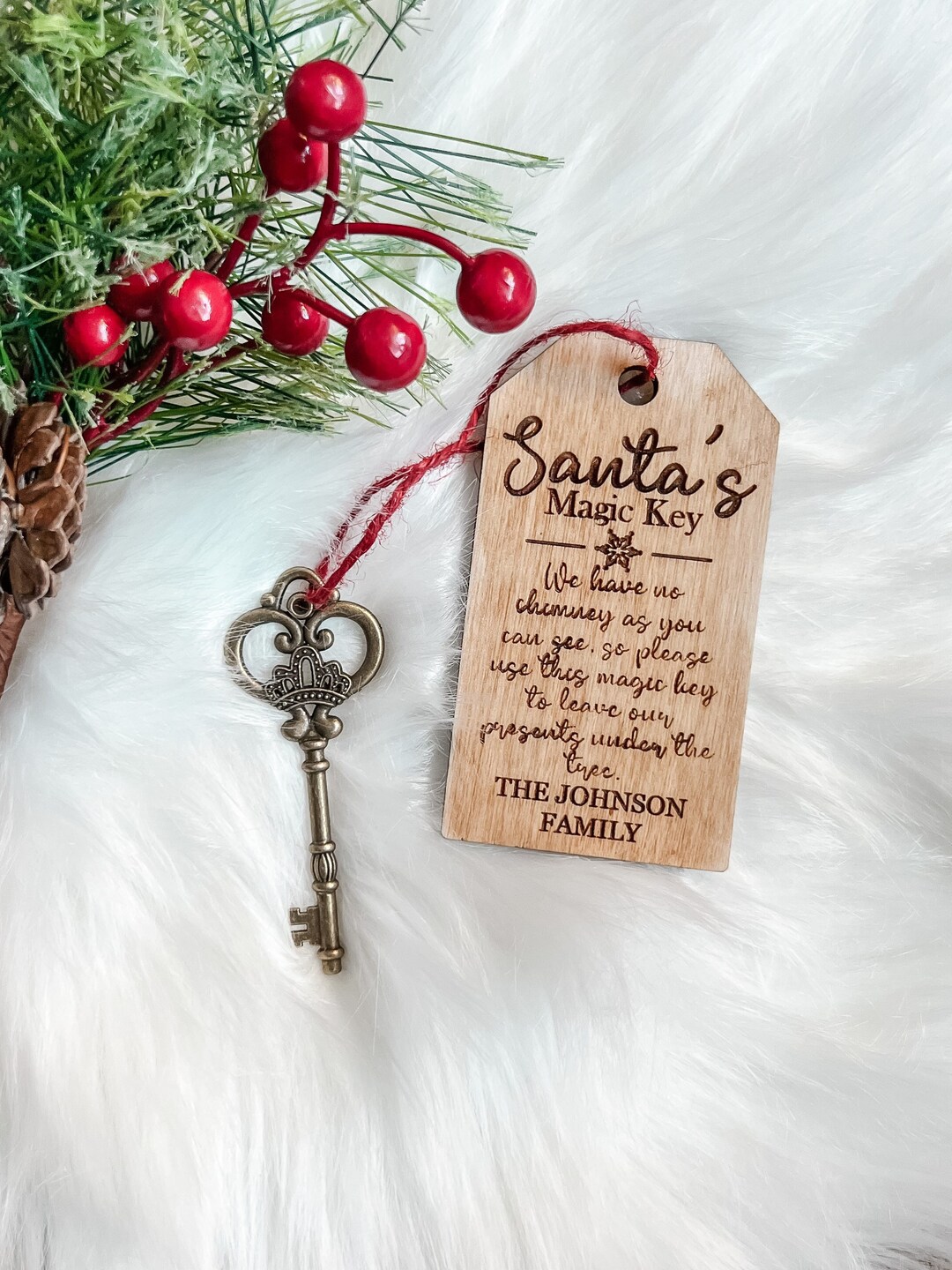 Personalized Santa's Magic Key | Christmas Decor | Christmas Ornament ...