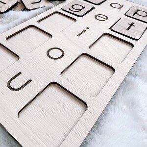 Wooden CVC Board | Wood Word Learning Board | Vowel Board | Kid's ...