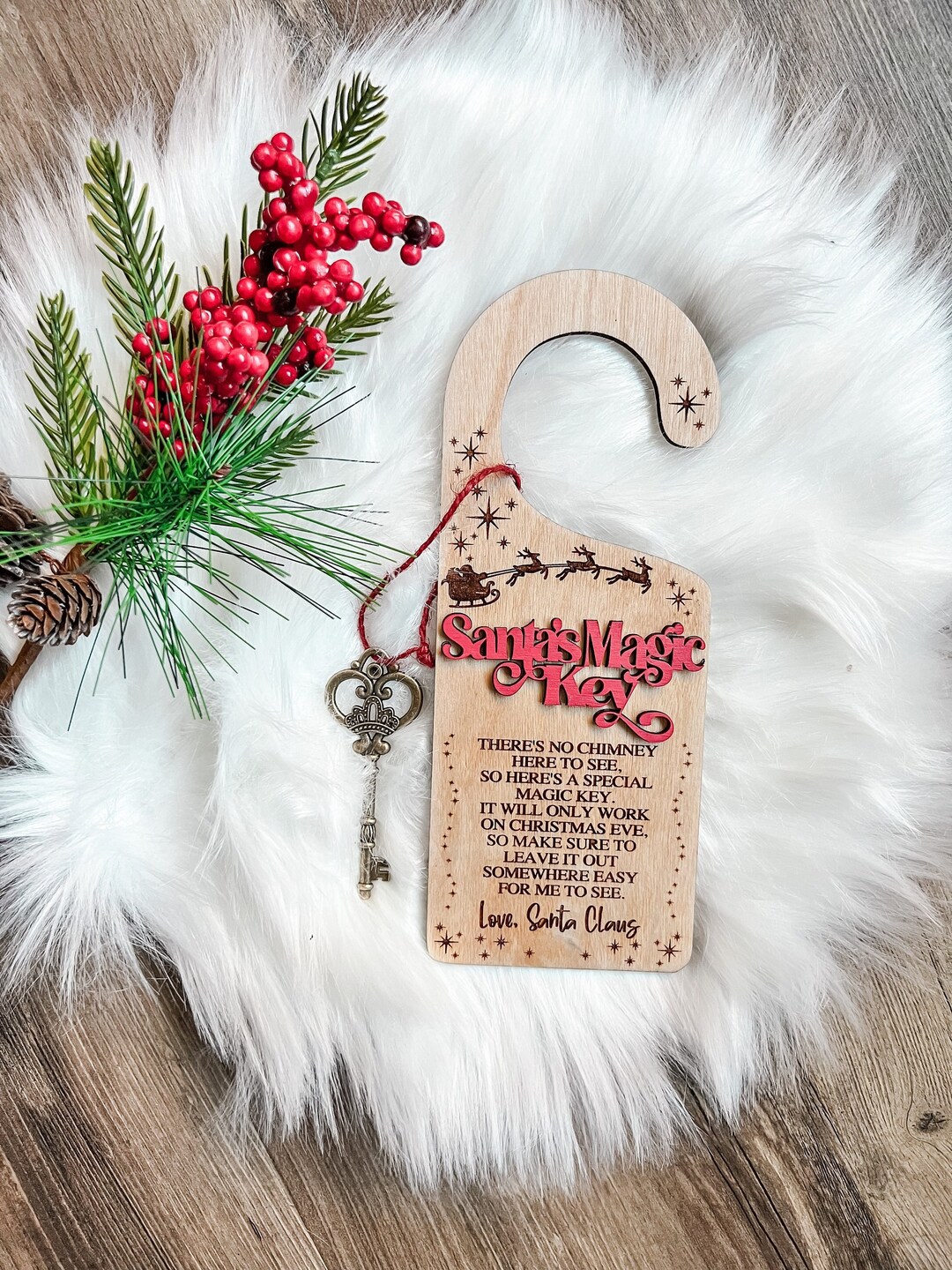 Santa's Magic Key Door Knob Hanger | Christmas Decor | Christmas ...