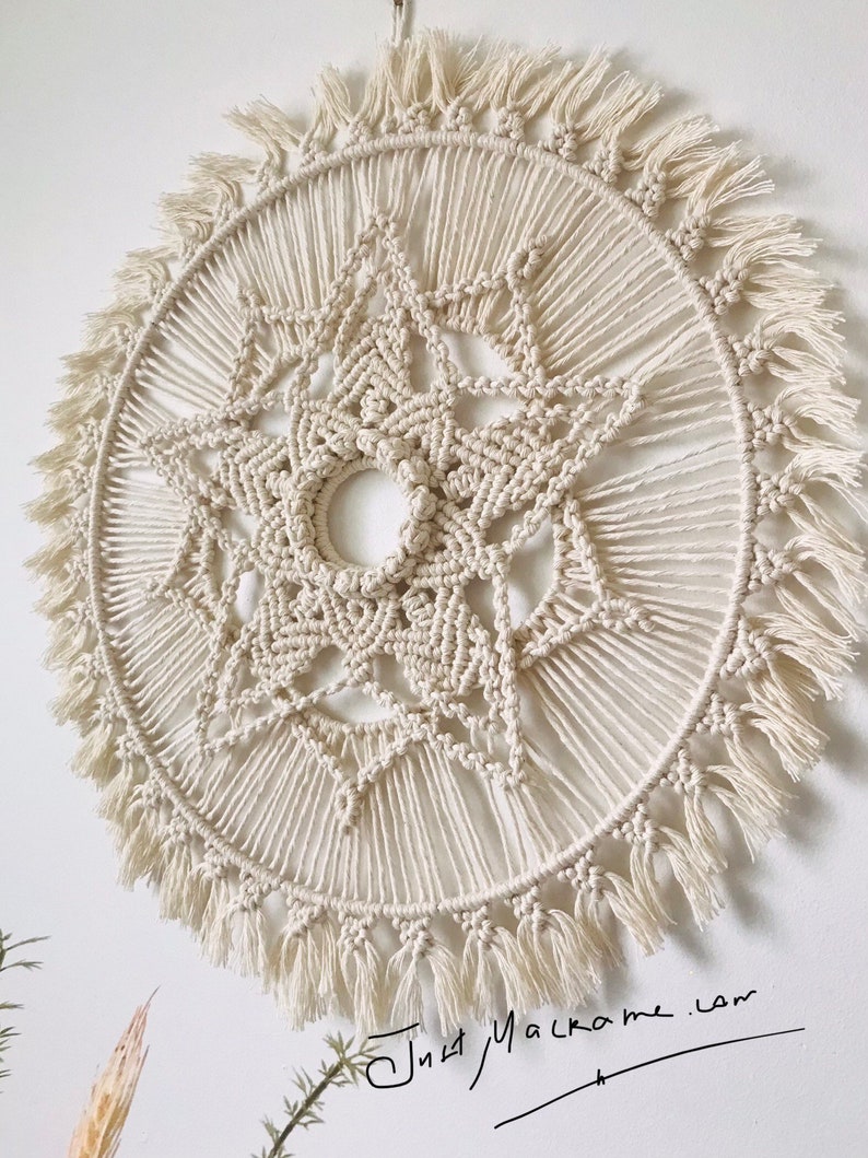 PDF PATTERN/INSTRUCTIONS Circle Macrame Mandala - Etsy