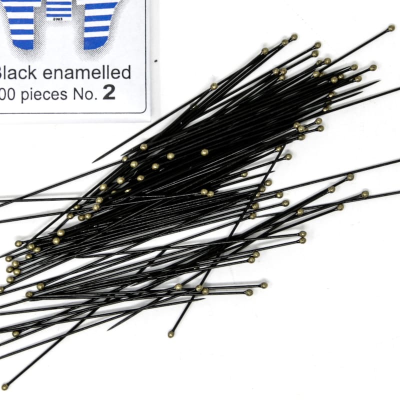 Black Head Pins - Etsy