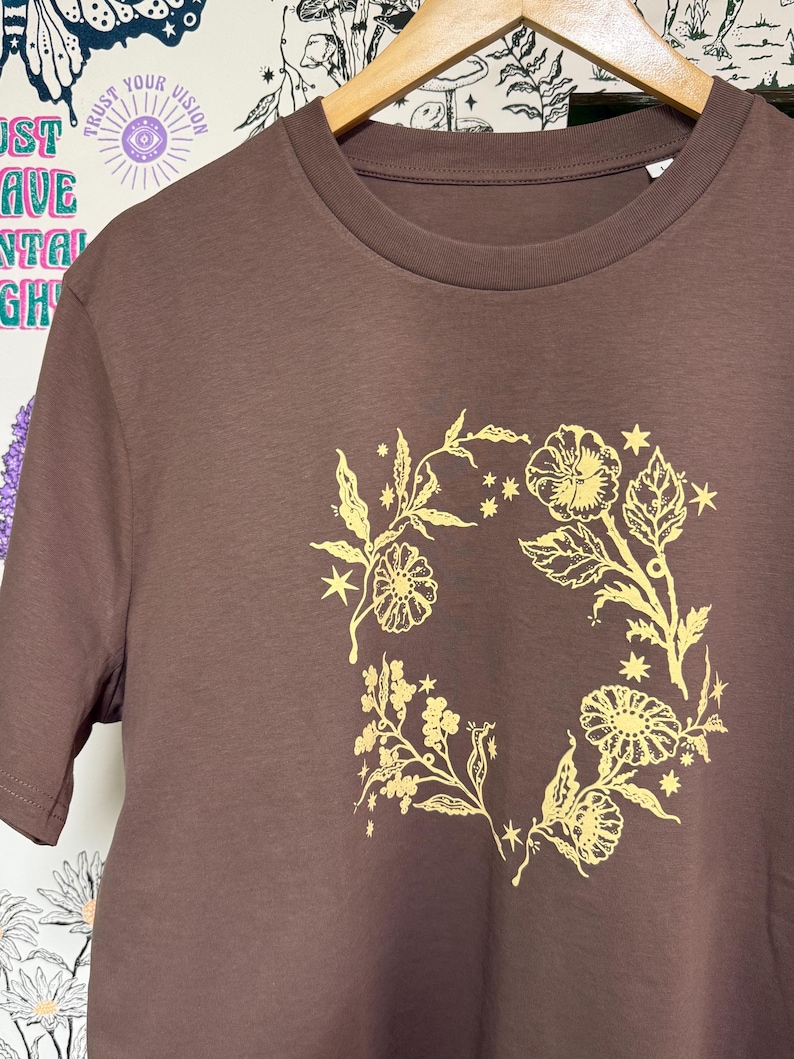 Misprint Hand Screen Printed T-shirt / Organic Cotton Tee / Soft Style ...