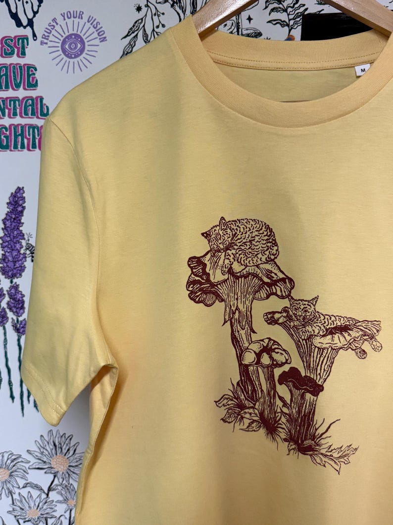 Misprint Hand Screen Printed T-shirt / Organic Cotton Tee / Soft Style ...