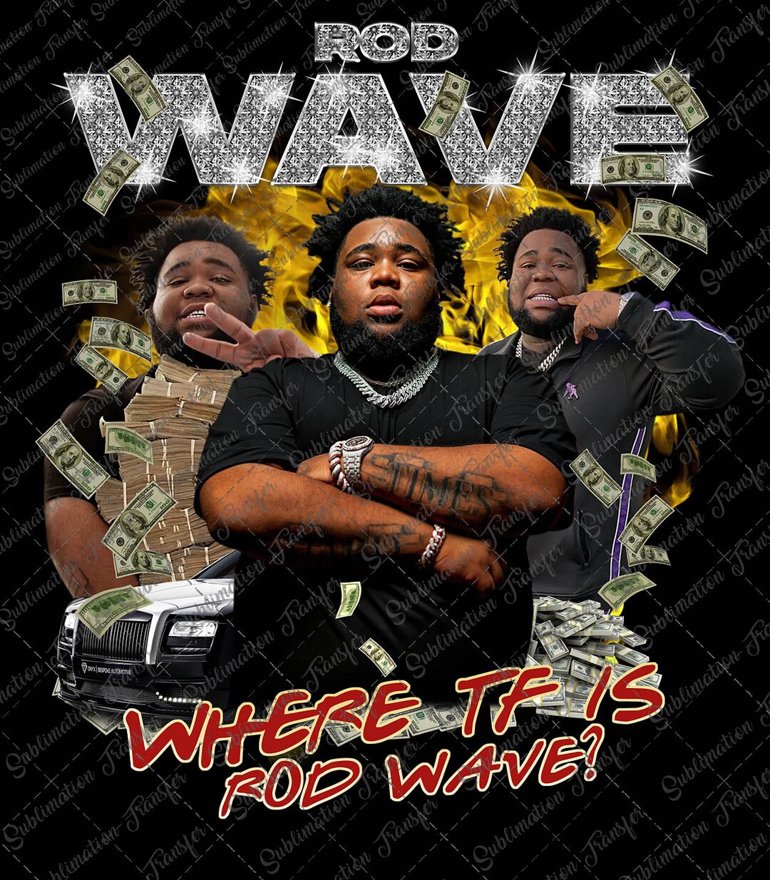 Rod Wave Where TF is ROD WAVE Png, Rod Wave Design File Download, Rod ...