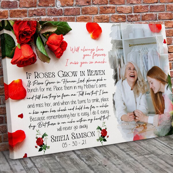 Roses Grow in Heaven - Etsy