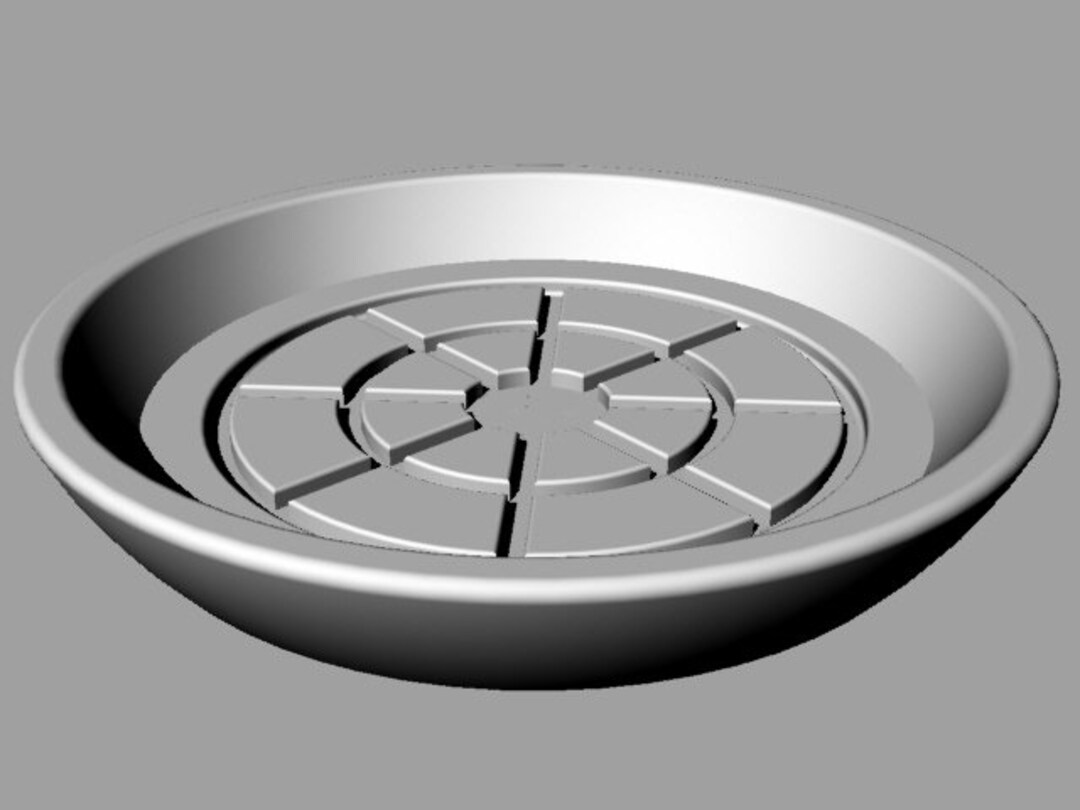 3D Printable STL File Round Pot Saucer Home Office Garden Deco - Etsy