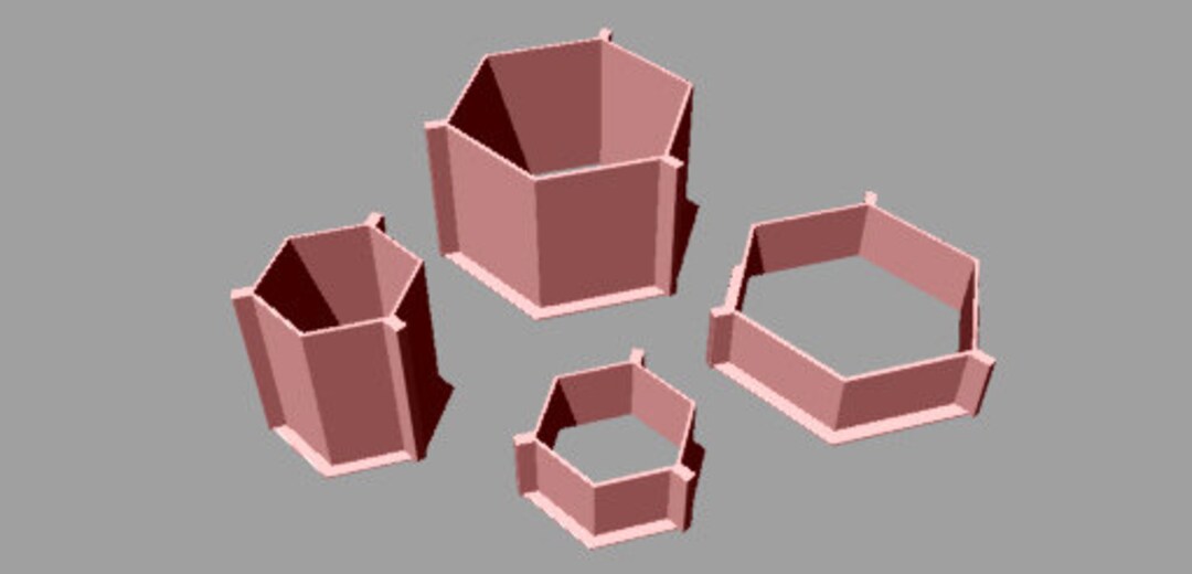 3D Printable STL File Hexagon Mold Housing Home Office Frame Decor - Etsy