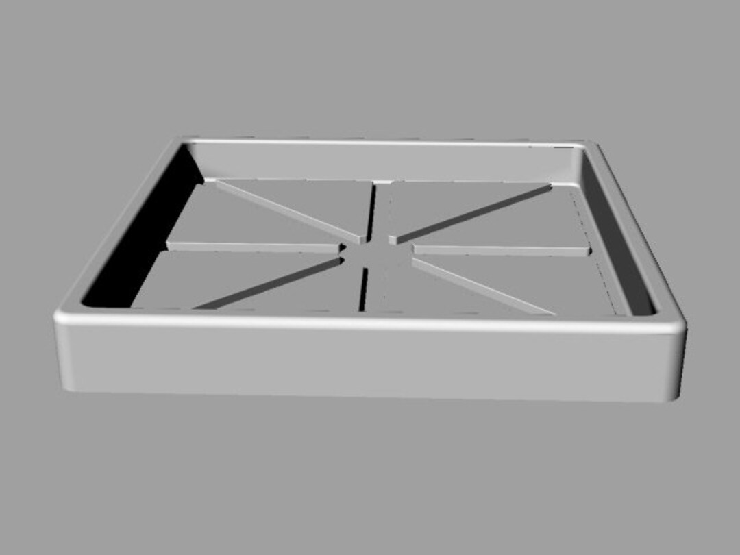 3D Printable STL File Square Pot Saucer Home Office Garden Deco - Etsy