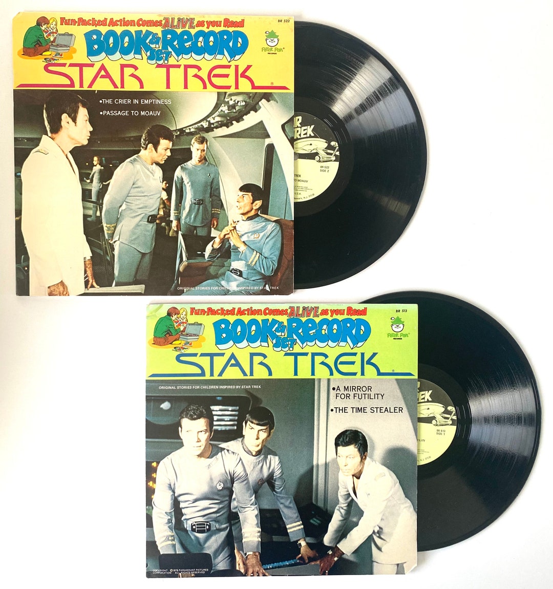 1979 Peter Pan Records STAR TREK Record and Book Set - 2 Different ...