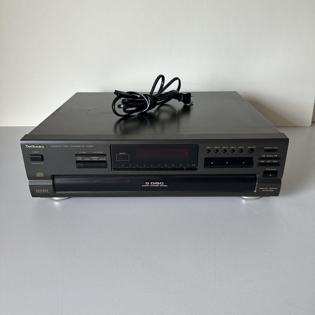 Technics MASH 5 Disc CD Changer Player SL-PD887 Vintage - Etsy