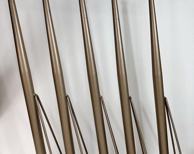 5 Mid Century Modern Tapered Angled Retro Metal Table Legs Approx. 25 ...