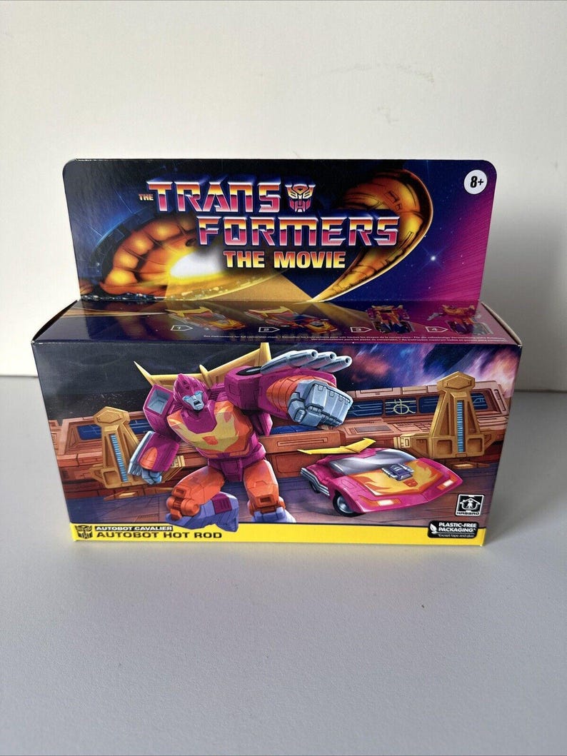 Hasbro Transformers the Movie Retro G1 Hot Rod Action Figure Brand New ...