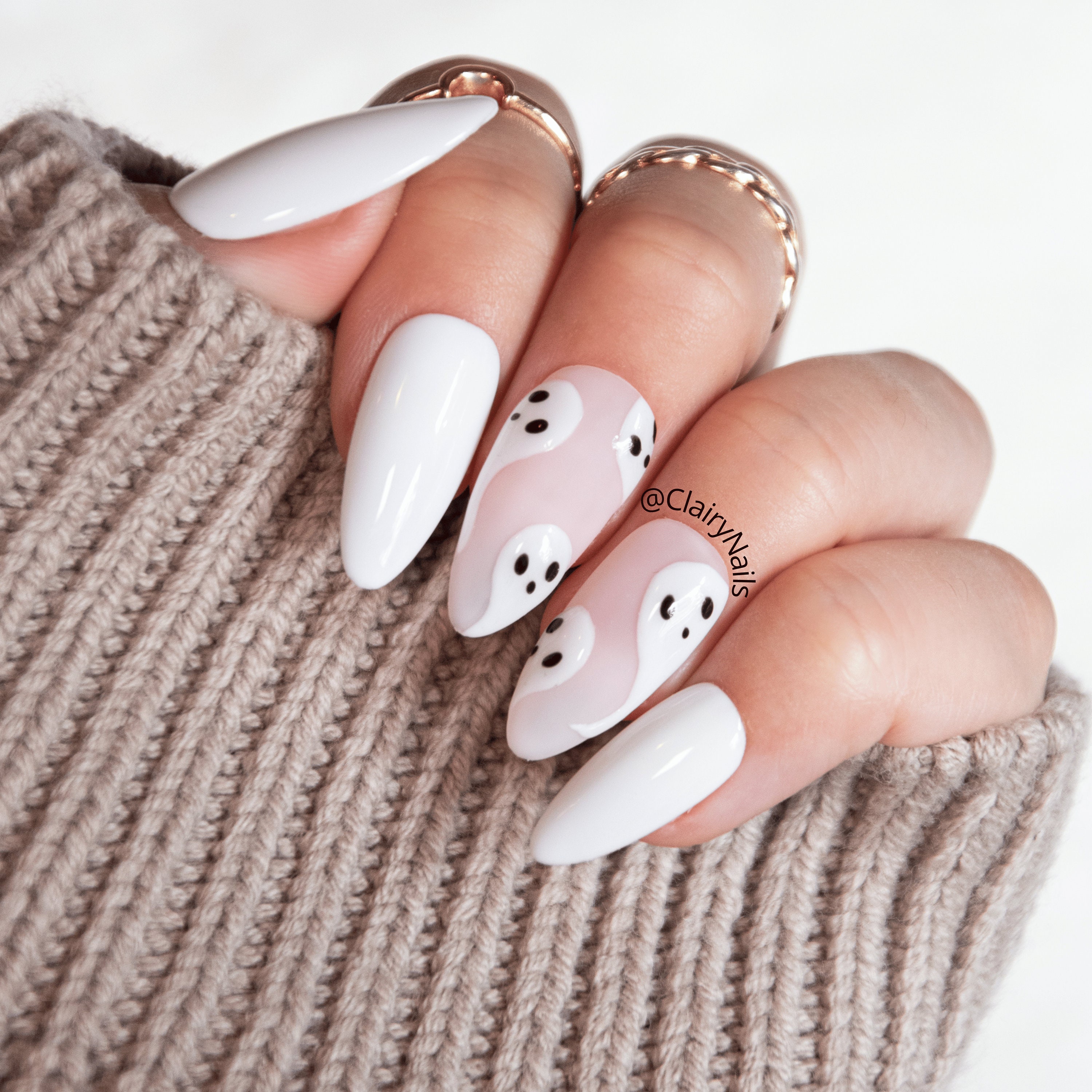 Press On Nails Be my Boo Glow In The Dark | Etsy