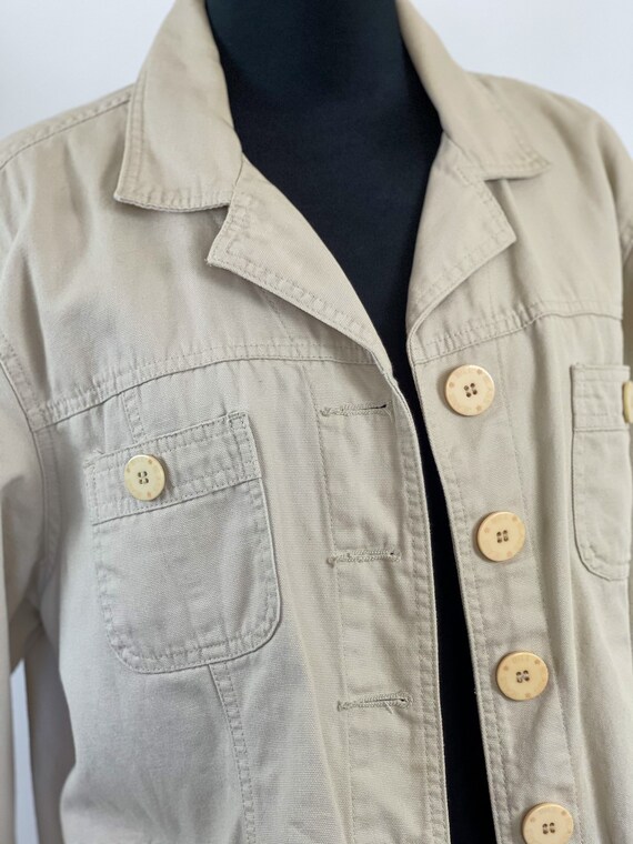 Vintage Cropped Jacket in Tan/Beige by Bill Blass | S… - Gem