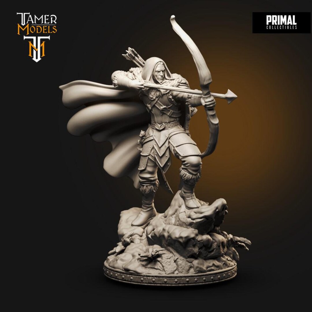 Darkelf Varik Snowclothes by Primal Collectibles Dnd 3D Printed ...