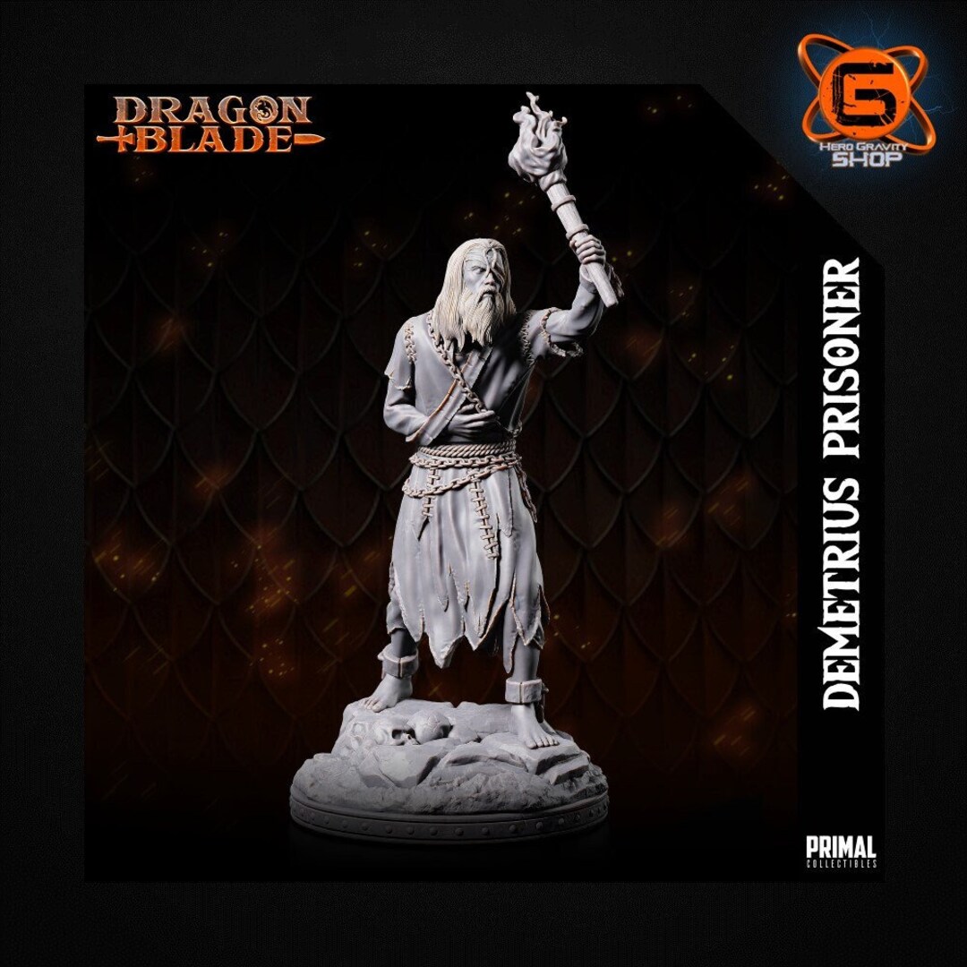 Demetrius Prisoner by Primal Collectibles Dnd 3D Printed Tabletop Model ...