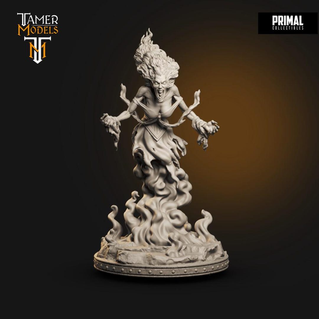 Banshee Primal Collectibles Dnd 3D Printed Tabletop Model - Etsy