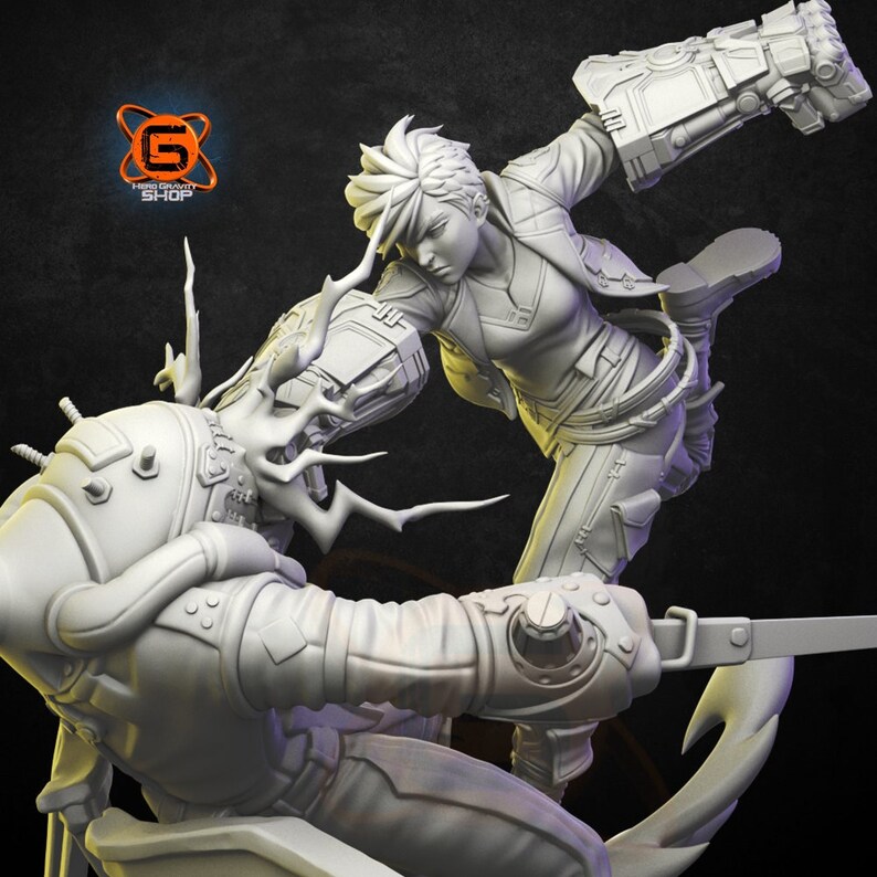 Lady Iron Fist 75mm by Nomnom Miniatures - Etsy