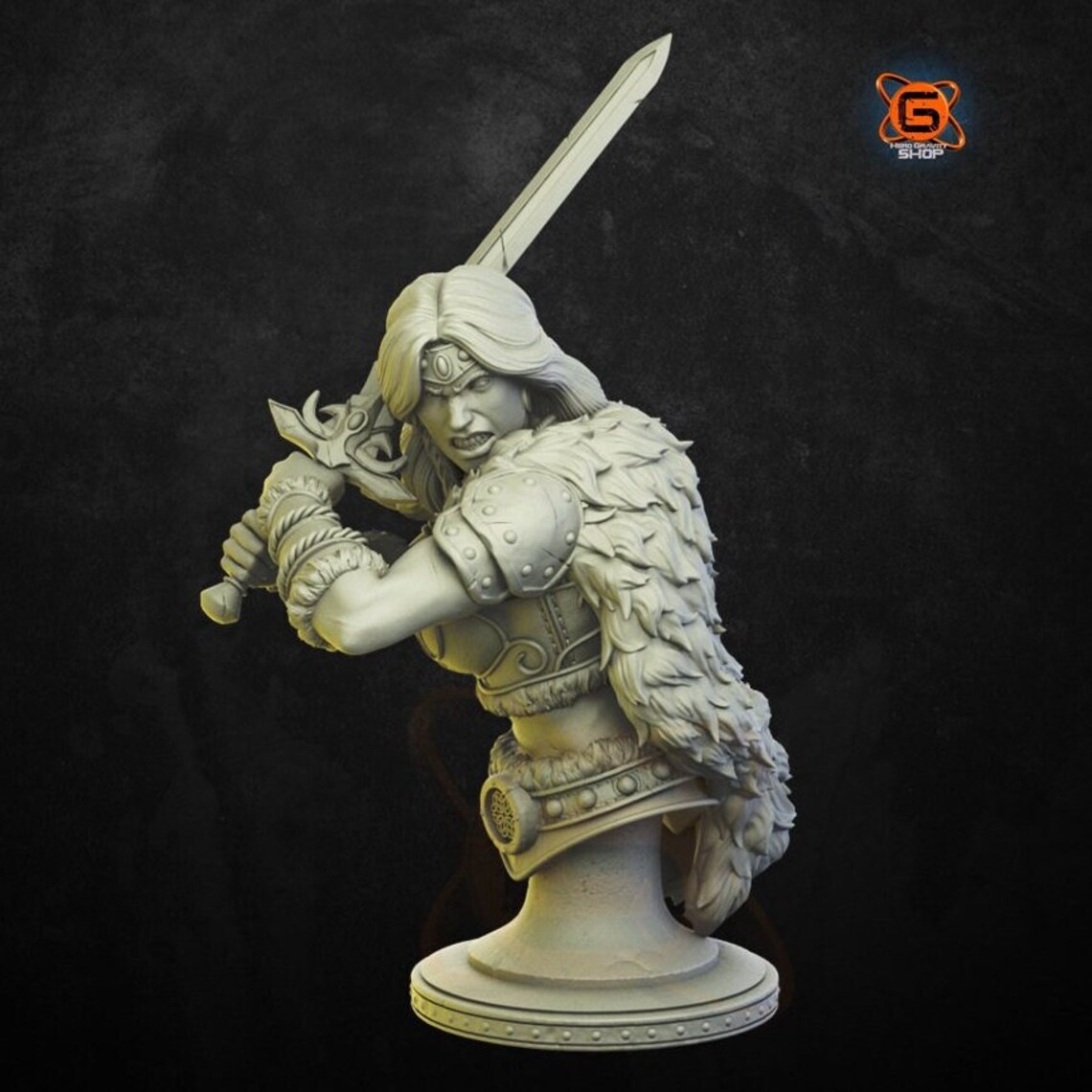 Valkyrie Barbarian Bust by Primal Collectibles - Etsy