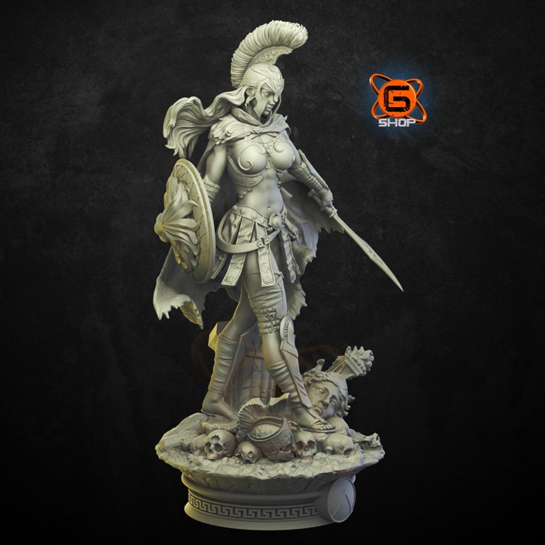 Spartan Girl by Michel Ballares Rodriguez Resin Miniatures - Etsy