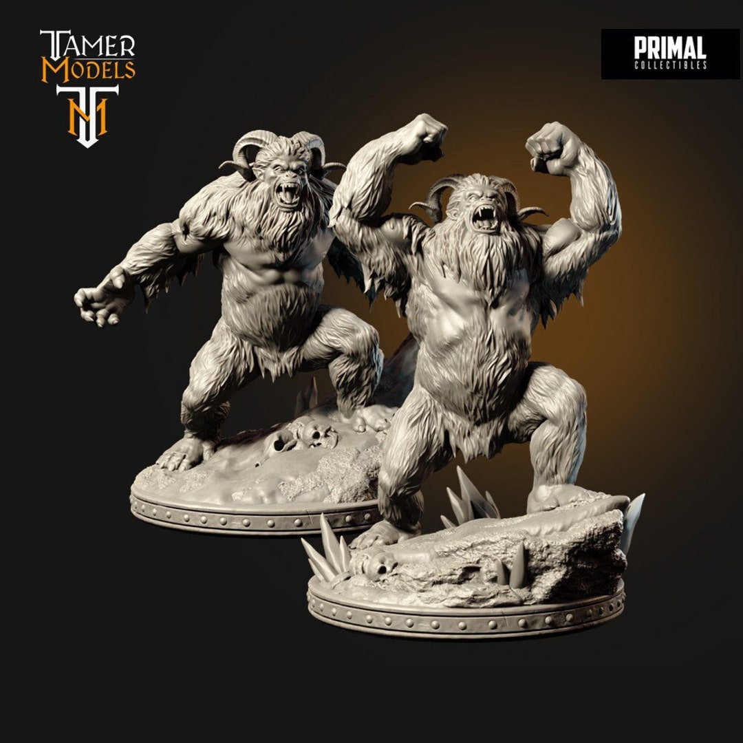 Yetis by Primal Collectibles Dnd 3D Printed Tabletop Model - Etsy