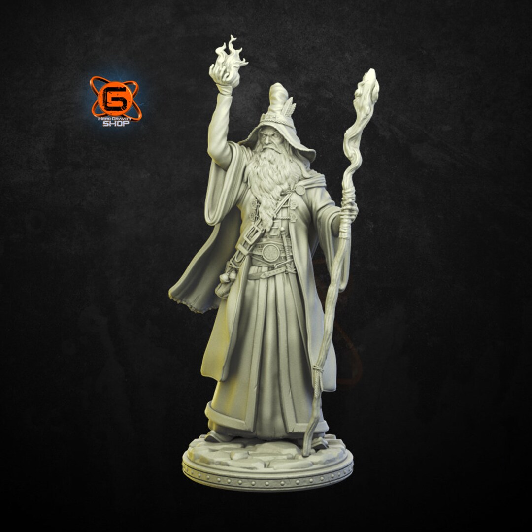 Solon Old Wizard by Primal Collectibles Dnd 3D Printed Tabletop Model ...