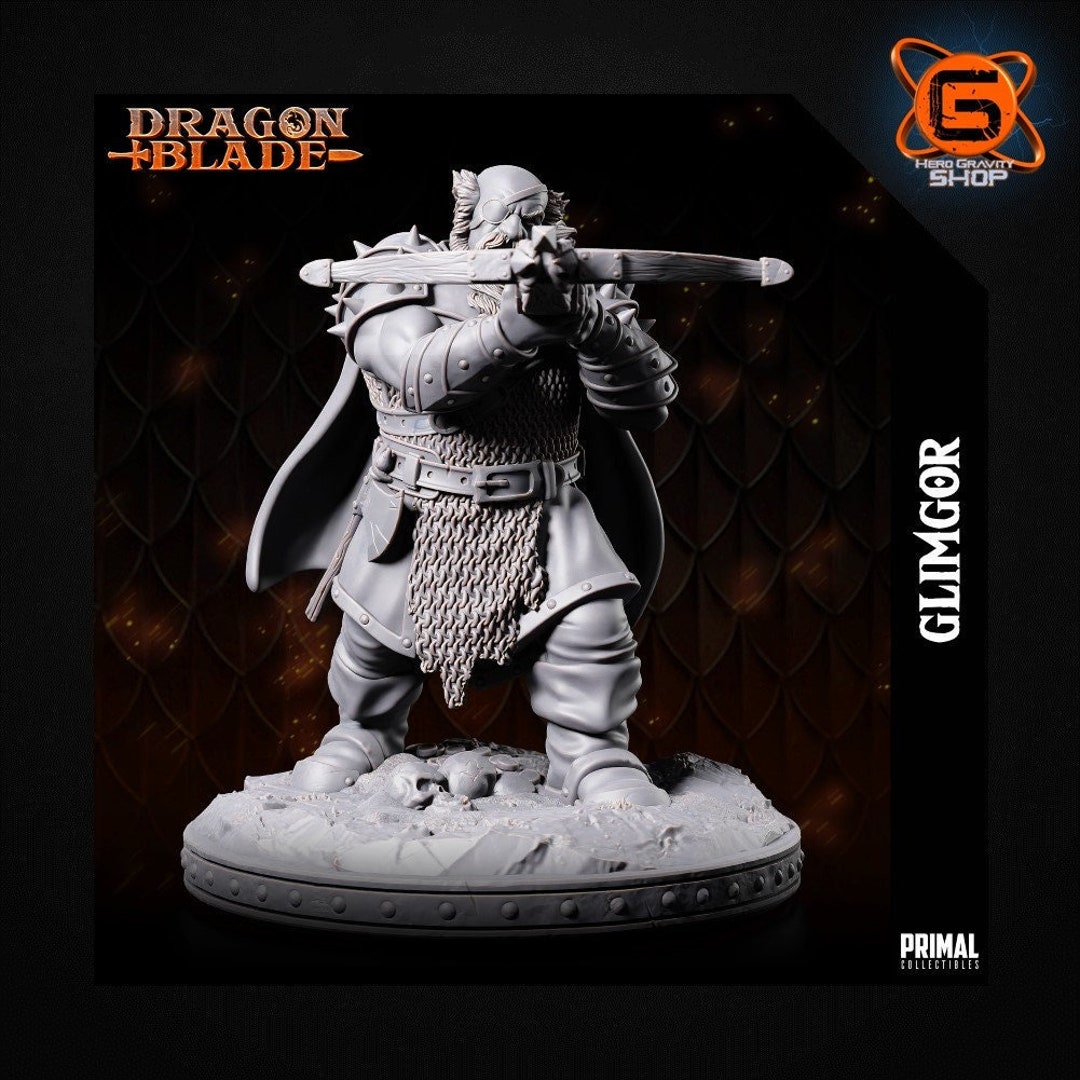 Evil Dwarf Glimgore by Primal Collectibles Dnd 3D Printed Tabletop ...