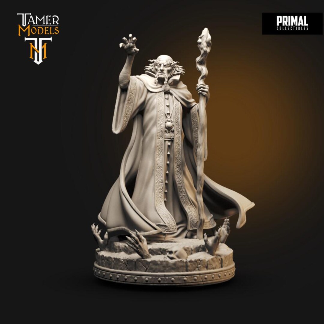 Dark Wizard - Zephyrus Primal Collectibles Dnd 3D Printed Tabletop ...