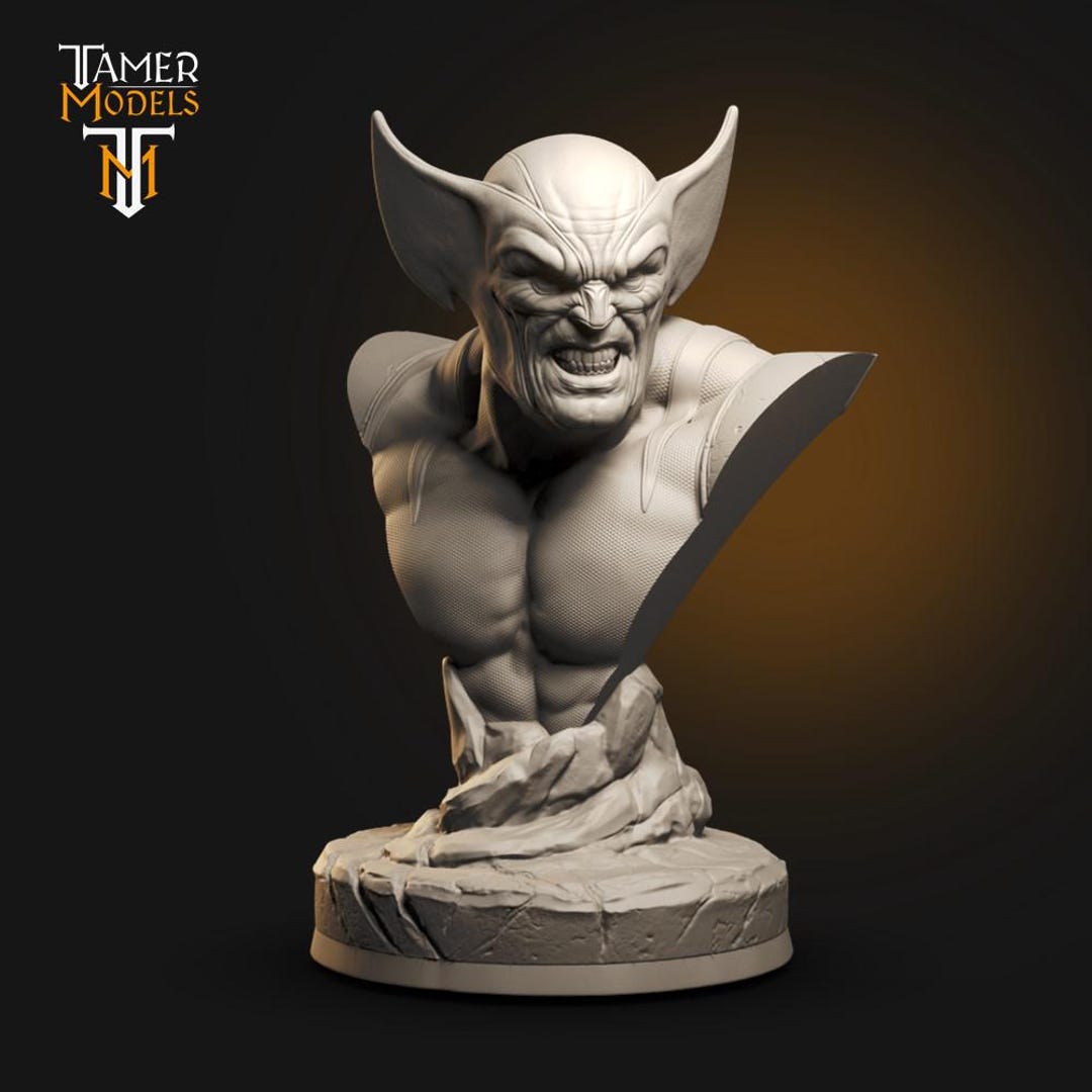 Angry Wolverine Bust X-men - Etsy