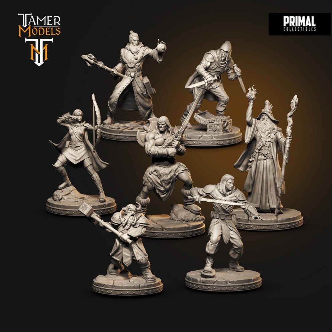 Classic Heroes Bundle Pack 1 RPG Dungeon Quest by Primal Collectibles ...