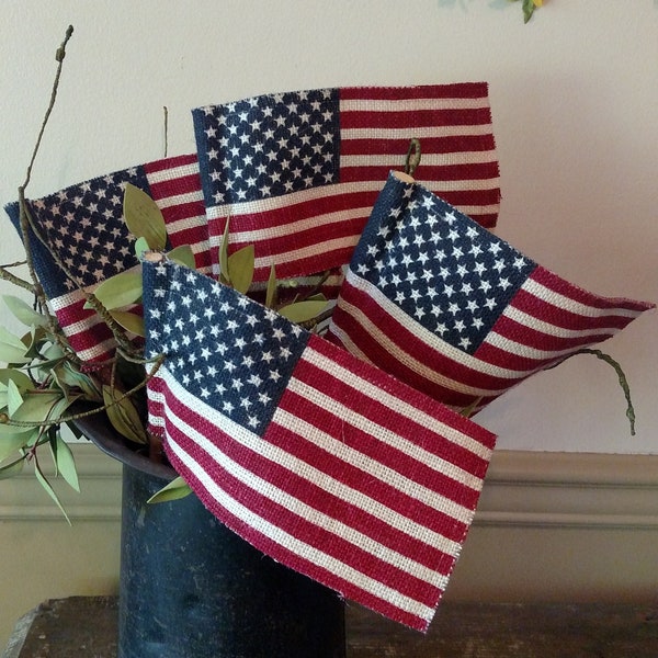 Burlap Flags - Etsy