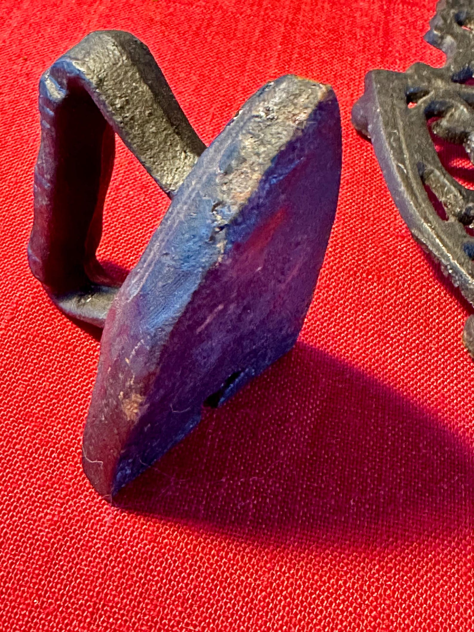 Vintage Small "sad Iron" With Trivet, Collectible - Etsy